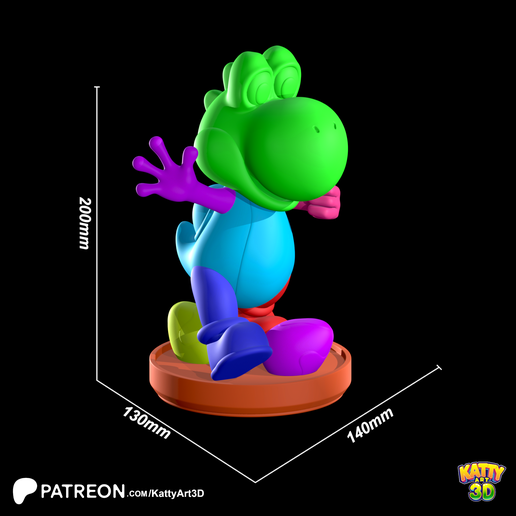 🎨 Yoshi Fan Art - Printable STL Collectible /Yoshi Fan Art - Printable ...