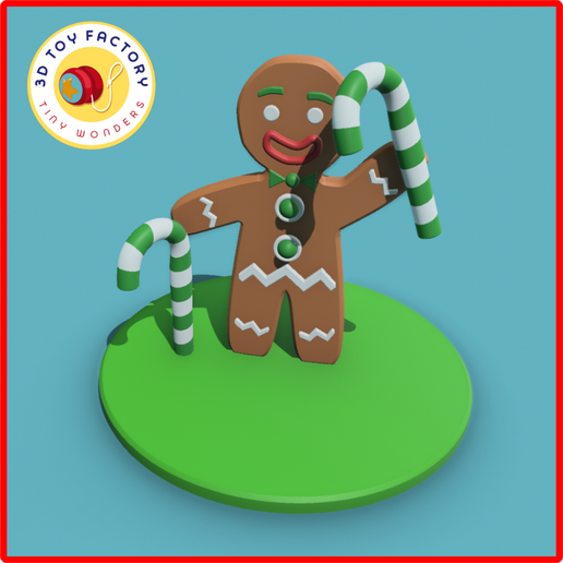 👨 GingerBread Man Figure・ STL File for 3D printing・Cults