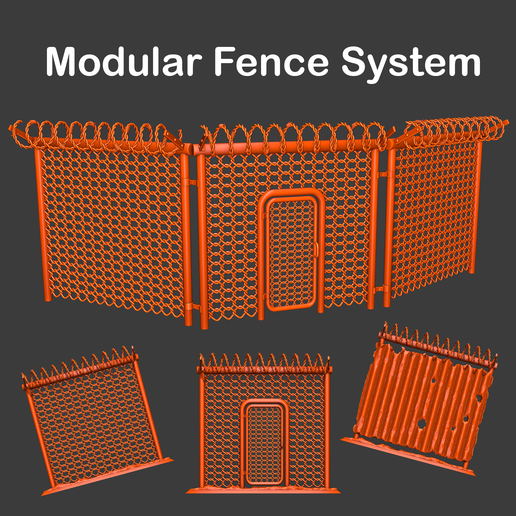 🎲 Modular fence system・ 3D File for 3D printing・Cults