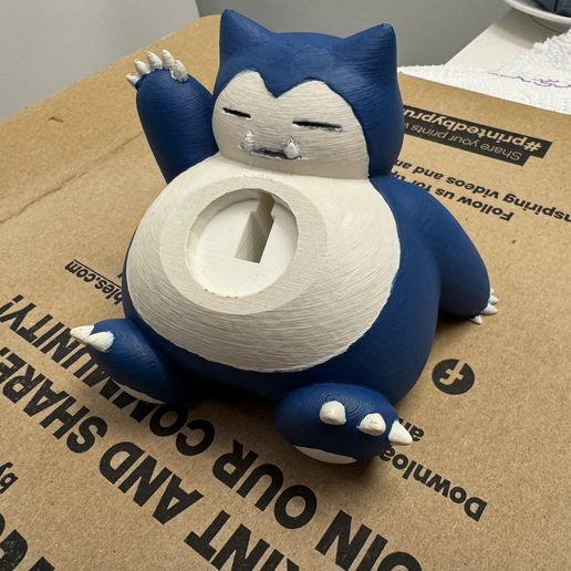 3D printing Snorlax Apple Watch Charger • made with Prusa Mini・Cults