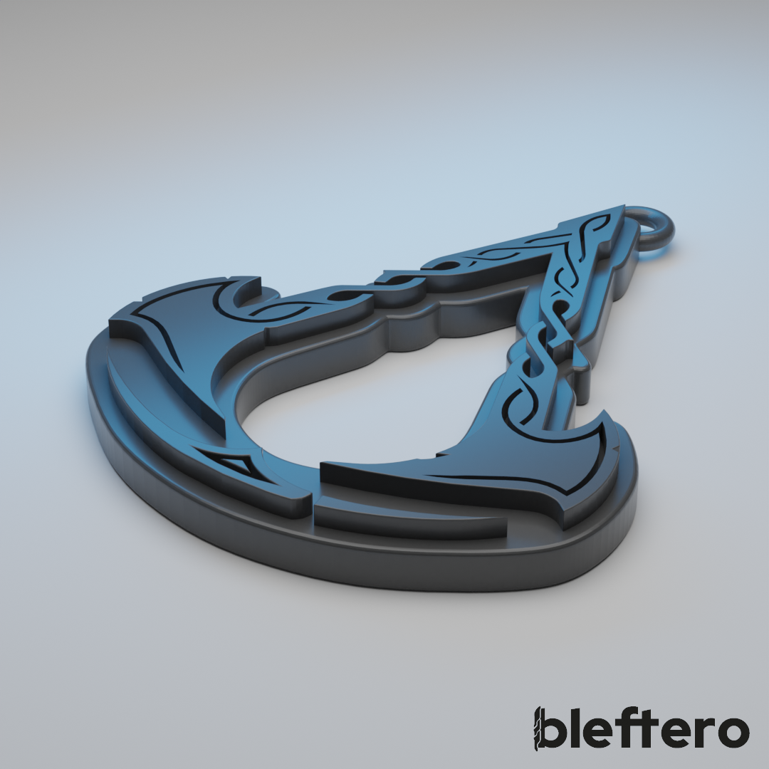 STL file BTR011 Assassin's Creed Valhalla Pendant・3D printable design to download・Cults