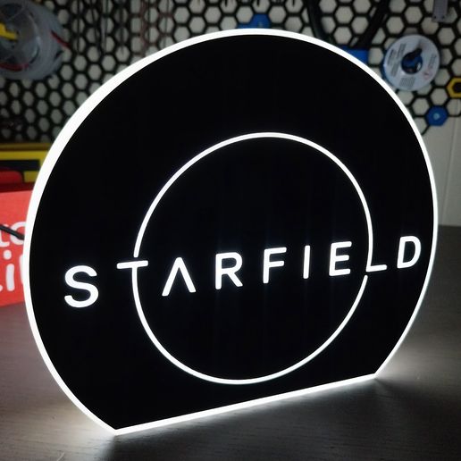 3D file Starfield Logo Light 🛰 ・Model to download and 3D print・Cults