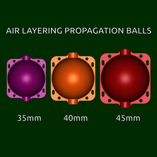 🤏 Set of small air layering propagation balls 35mm-40mm-45mm | 3 ...