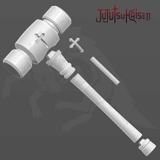 💬 Hiromi Higuruma Gavel from Jujutsu Kaisen for cosplay 3d model・ OBJ ...