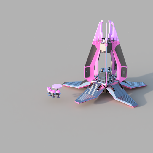 💧 Food Service Drop Pod・ STL File for 3D printing・Cults