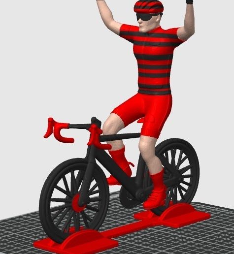 🏠 Cyclist figure・ 3MF File for 3D printing・Cults