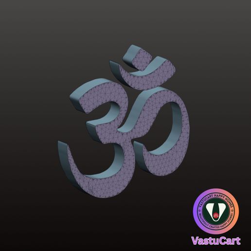 🪷 Om Wall Hanging – Minimal Sacred Symbol with Lotus Frame | 3D ...