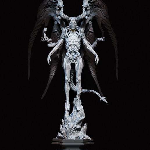 STL file Astaroth demon 3D print model 🗿 ・3D print design to download・Cults