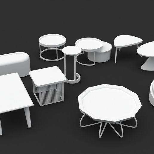 Fichier STL Pack 10 Tables 🏛️ ・Modèle à imprimer en 3D à télécharger・Cults
