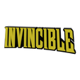 👹 3D MULTICOLOR LOGO/SIGN - Invincible・ STL File for 3D printing・Cults