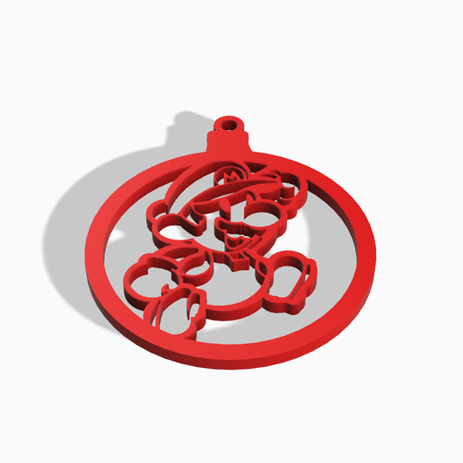 STL file Christmas Ornament Mario || Christmas Mario Sphere 🎄 ・3D ...