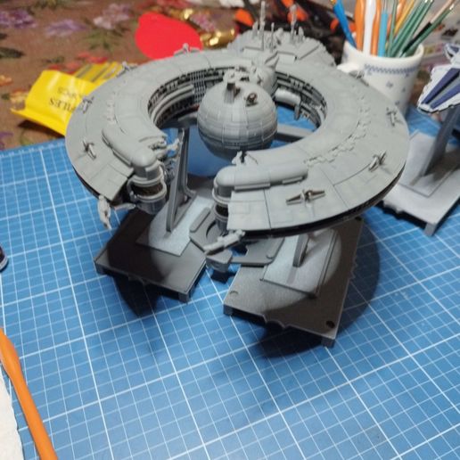 ⭐ Star Wars Armada: Wide huge Lucrehulk (210mm)・Free STL File for 3D printing・Cults
