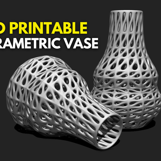 🏺 Modern Parametric Vase STL File for 3D Printing - Vase 04 B・ 3D File ...