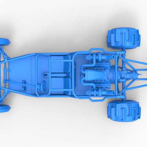 🏎️ Diecast Sand drag Rail buggy Scale 1:25・ 3D File for ・Cults