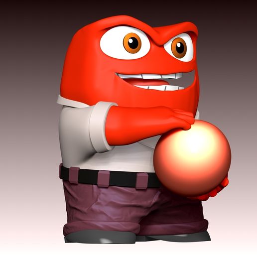 3D file Anger - Inside Out 😡 ・3D printable model to download・Cults