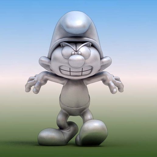 👾 Purple Smurf / Pitufo Morado・ STL File for 3D printing・Cults