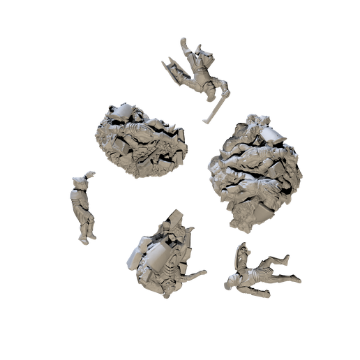🎲 Fallen Large Orcs・ STL File for 3D printing・Cults