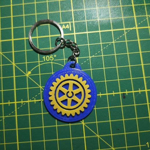 🗝️ Rotary Club International logo keychain (Simplified Logo)・Free STL ...