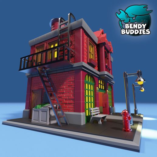 🏙️ Firestation / Firefighting City Building / Fire Engine Construction ...