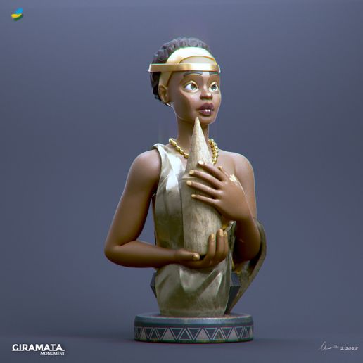 3MF file Monument GIRAMATA, Rwanda, culture 🇷🇼 ・3D printable model to ...