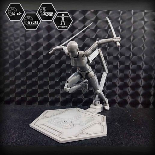 🤖 1/10 Scale TPU Joint Action Figure E.V.A 02・Free STL File for 3D ...