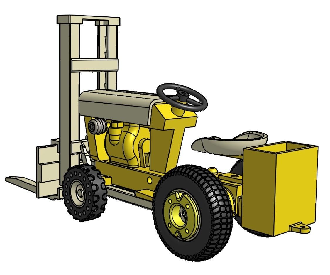 Descargar archivo STL Conversión de la carretilla elevadora de 1/25 GT5 • Objeto para impresión ...