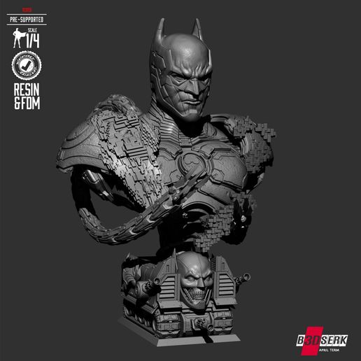 👤 B3DSERK MURDER MACHINE PORTRAIT BUST READY FOR PRINTING・ 3D File for ...
