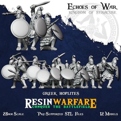 🎲 Echoes of War - Kingdom of Syracuse・ 3D File for 3D printing・Cults