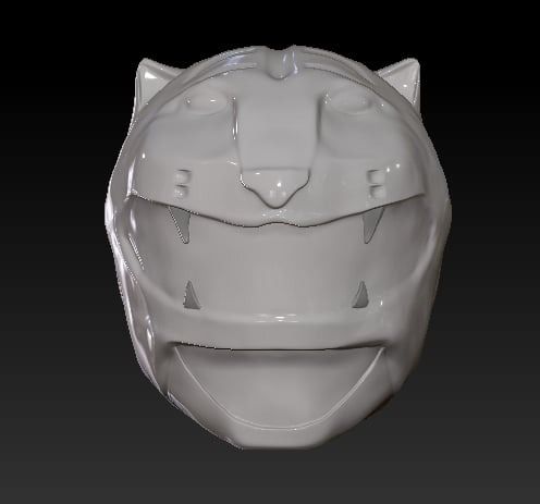 Archivo STL Power Rangers Wild Force White Ranger helmet 🪖 ・Modelo ...