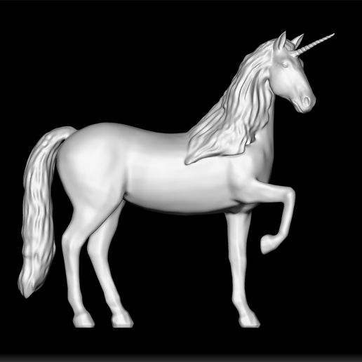 STL file Unicorn Decorative - 3D Print Unicorn Sculpture - Magical ...