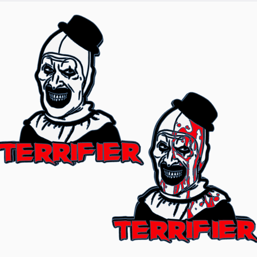 🎨 2x ART THE CLOWN (TERRIFIER) V2 Logo Display by MANIACMANCAVE3D・ STL ...