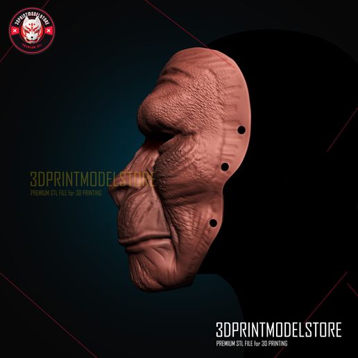 🪐 Original Planet of the Apes Caesar Mask - FREE STL・Free STL File for ...