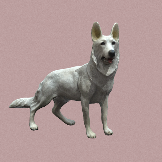 🐕 White Shepherddog・Free STL File for 3D printing・Cults