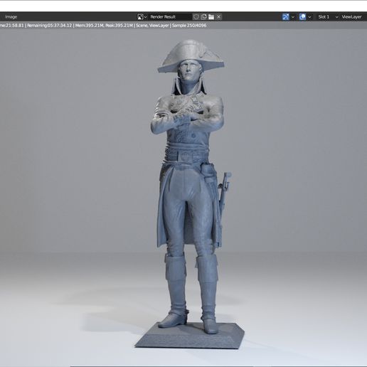 🫡 Napoleon Bonaparte 75mm・ STL File for 3D printing・Cults