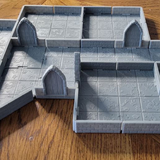 🎲 Modular Dungeon Designer 28mm scale・Free STL File for 3D printing・Cults