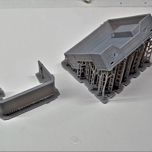 🚕 1/35 scale C15 Cab 12 Lorry front cab and rear bed sections.・Free STL File for ・Cults