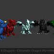 🐉 D&D Chromatic Dragon Wyrmling Collection・ STL File for ・Cults