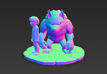 🐺 Remus Lupin and his werewolf form・ STL File for 3D printing・Cults