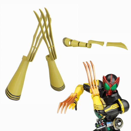 Archivo STL Kamen Rider OOO – Tora Claws 🔫 (OBJ)・Objeto de impresión 3D ...