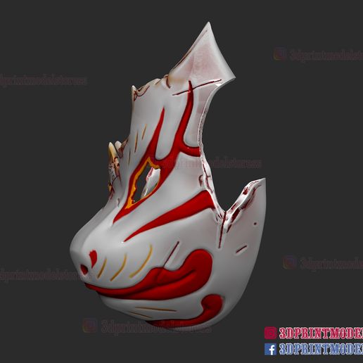 👻 Ghost of Tsushima Tomoe Mask・ 3D File for ・Cults
