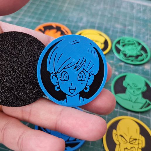 🪙 Bulma - Sayan Saga (DBZ) collectible coin・ STL File for 3D printing・Cults