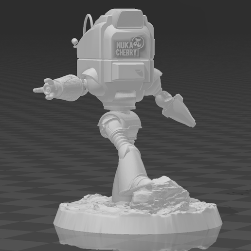 🍒 Nuka Cherry Protectron from Fallout・Free OBJ File for 3D printing・Cults