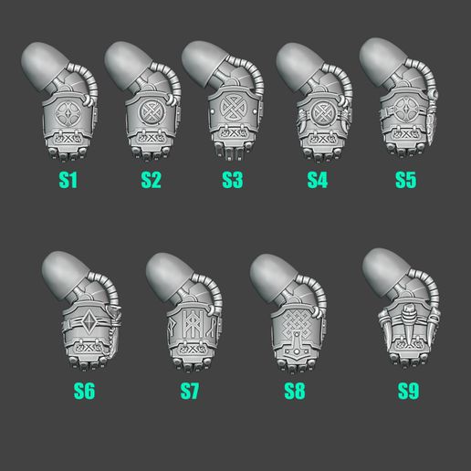🛰 Exterminator powerfist set 1・ 3D File for 3D printing・Cults