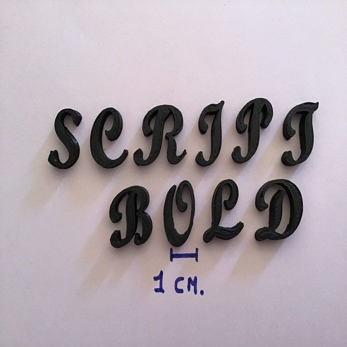 Download file SCRIPTBOLD uppercase 3D letters STL file • Model to 3D ...