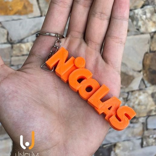 STL file KEY RING - NICOLAS 🔑 ・3D printable design to download・Cults