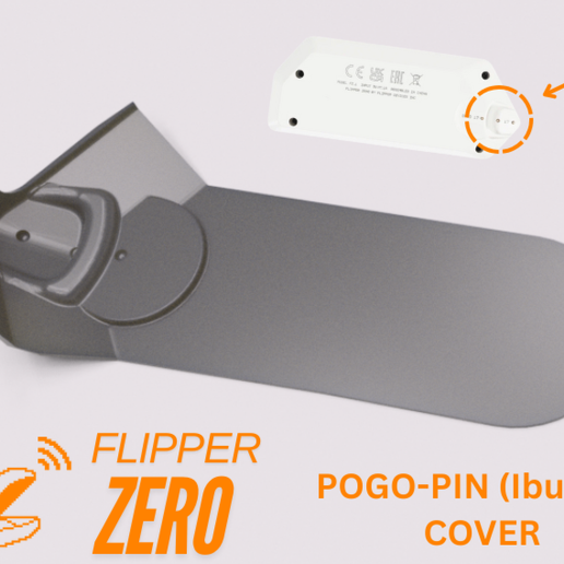🔌 FlipperZero PogoPin (Ibutton) COVER v4・ STL File for 3D printing・Cults