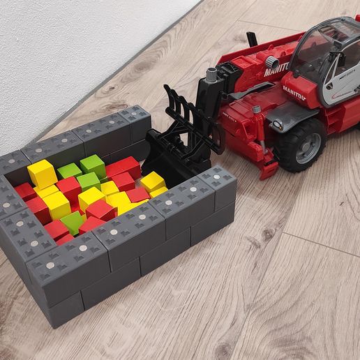 🧸 Beton blok / Concrete Blocks - scale 1:16・ STL File for 3D printing・Cults