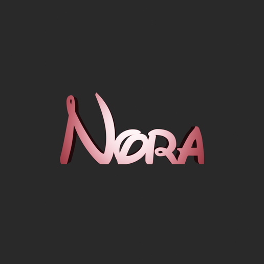 STL file Nome Personalizado "Nora" - Estilo Disney | STL para Impressão ...