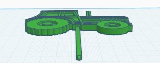🚜 Tractor Cake Topper・ STL File for 3D printing・Cults