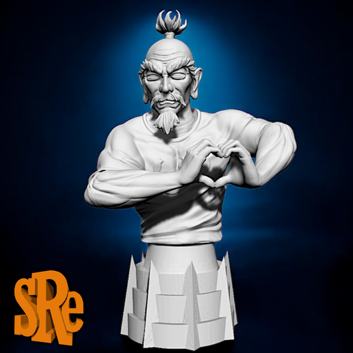 👤 Isaac Netero Bust - Hunter X Hunter・ STL File for 3D printing・Cults